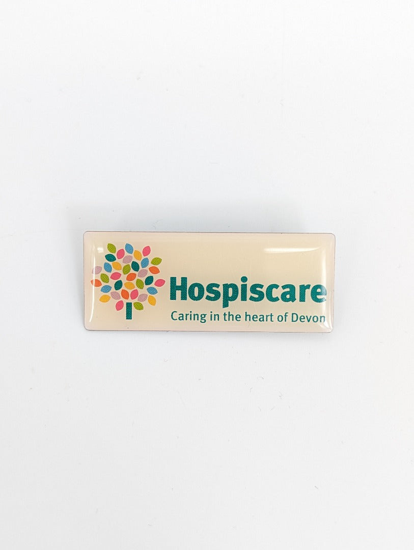 Hospiscare Logo Rectangular Pin Badge – The Hospiscare Charity Shop